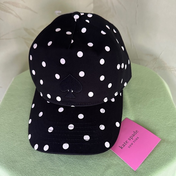 kate spade | Accessories | Kate Spade Spade Embroidered Polka Dot ...